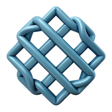 Wonderful Rare Geometric Pattern Of Interlocking Diamonds Minimal Design Flat Color With