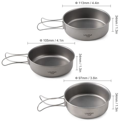 Lixada Titanium Kommen Set Titanium Pan Ultralight... – Grandado