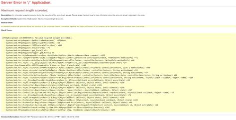C Error Message Not Shown If Fileupload Size Is More Than 5 Mb