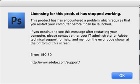 Fix For Error Code 15030 Adobe Community 12867594