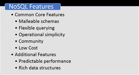 Classification Of NoSQL Features Download Scientific Diagram