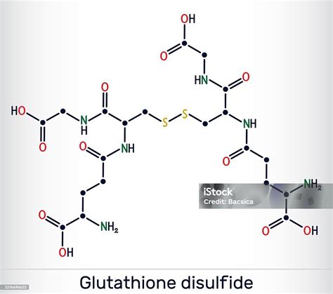 Glutathione Disulfide Gssg Molecule Oxidized Form Of Glutathione