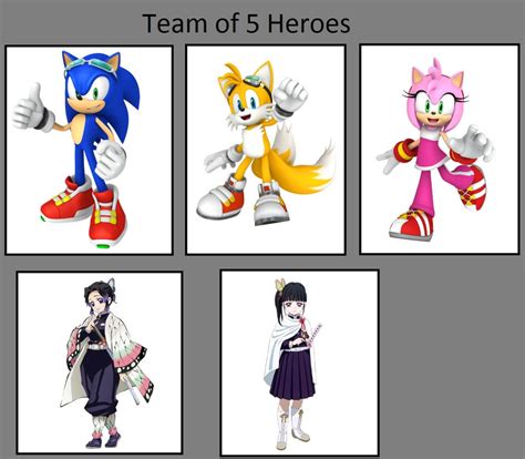 Team Sonic X Demon Slayers By Geoomega123 On Deviantart