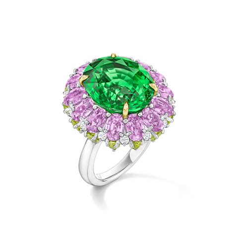 Winston Candy Tsavorite Ring Harry Winston