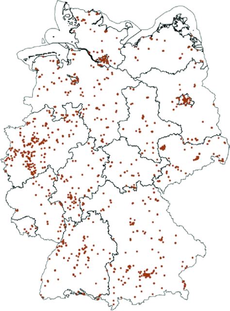 Geographic Distribution Of Genotyped Households In The Soep G Sample