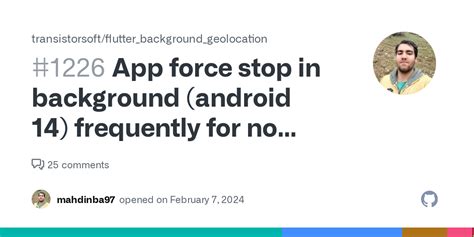 app force stop in background android 14 frequently for no reason
