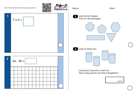 Practise Ks1 Sats Questions Maths Arithmetic And Reasoning Similar To The 2016 Sample Papers