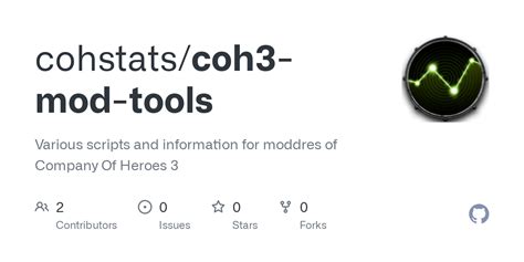 GitHub Cohstats Coh Mod Tools Various Scripts And Information For Moddres Of Company Of Heroes