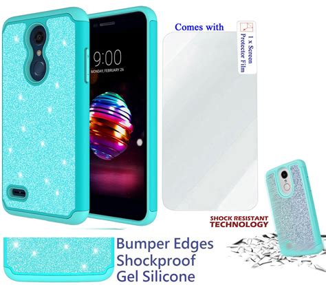 For LG K K PLUS K A K Case Phone Case Glitter Shock Proof Edge Scratch Shield
