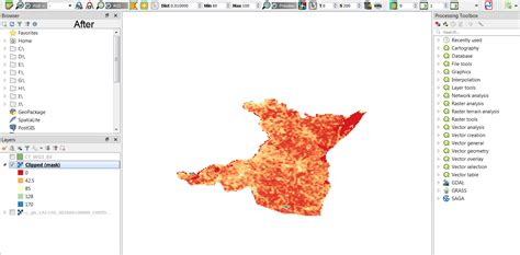 Altered Values Of Geotiff After Vector Extractionqgis Geographic