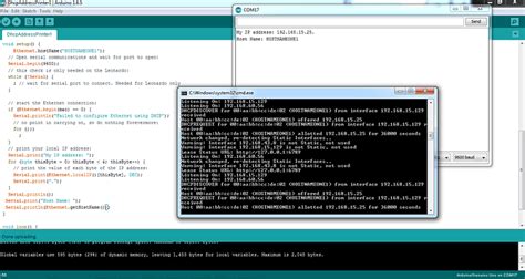 dhcp host name arduino 1 6 5 ethernet library modified libraries