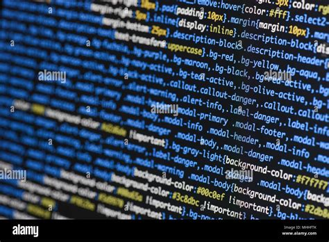 Real Css Code Developing Screen Programing Workflow Abstract Algorithm