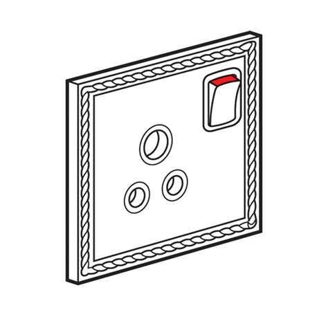 Tenby 737955 Socket Outlet 15a 250v 1 Gang Switched Cdme Middle