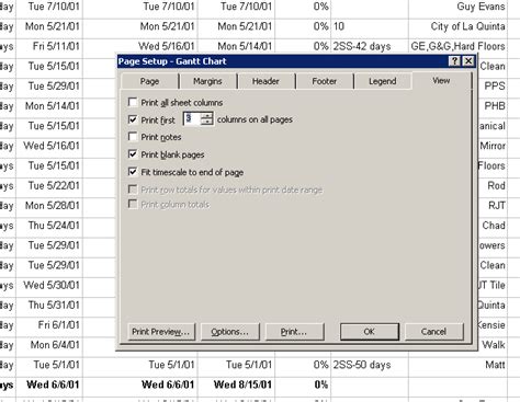 Solved Ms Project Vba Method To Limit Visible Columns When Printing