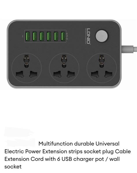 Power Extension With USB Ports TV Home Appliances Electrical Adaptors Sockets On Carousell