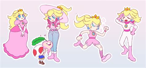 Princess Peach With Ponytail