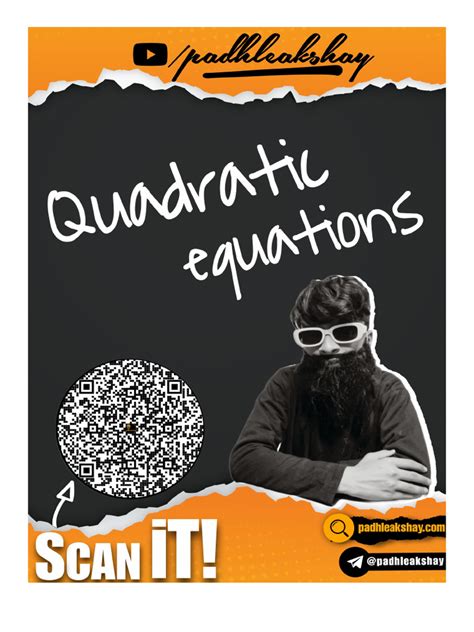 Chapter 4 Quadratic Equations Download Free Pdf Equations Quadratic Equation