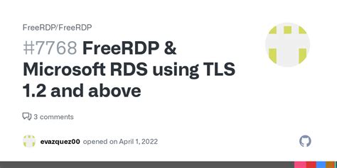 Freerdp And Microsoft Rds Using Tls 12 And Above · Issue 7768 · Freerdp