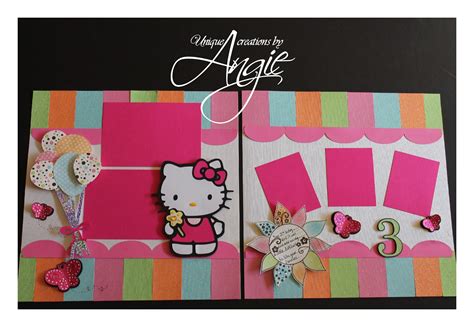 Scrappin Memories Hello Kitty Layout