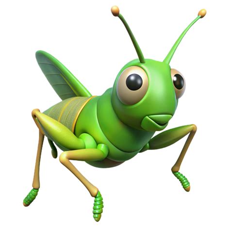 Dramatic Melancholic Geometric A Jumping Grasshopper No Background