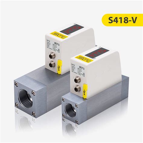 S418 V Compact Flow Meter For Vacuum Applications Inline