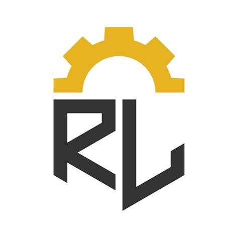 Premium Vector Letter Rl Gear Logo Design For Service Center Repair