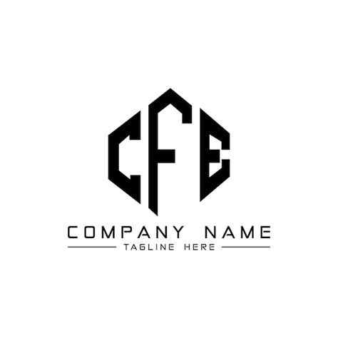 Premium Vector Cfe Letter Logo Design With Polygon Shape Cfe Polygon