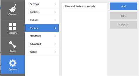 Ccleaner Options Settings Mbrsolution