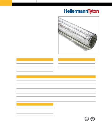 Aluminum Fiberglass Wrap Sleeving Datasheet By Hellermanntyton Digi