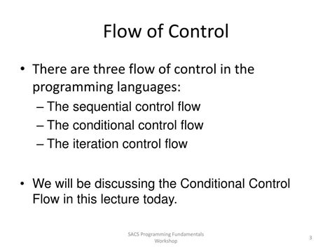 PPT C Onditional C Ontrol F Low PowerPoint Presentation Free Download ID