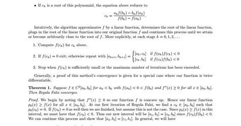 [numerical analysis] convergence of regula falsi method r learnmath
