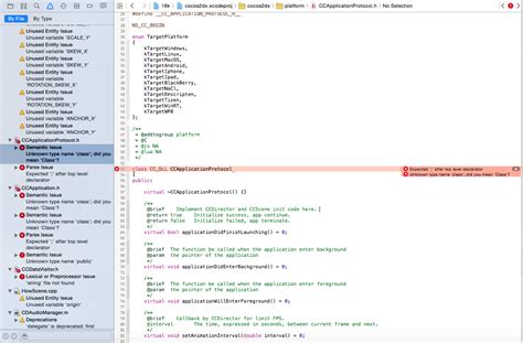 C Unknown Type Name Class Did You Mean Class ERROR On CCApplicationProtocol H