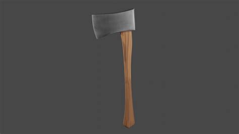 3d A Cartoon Axe With Texture Turbosquid 1780147