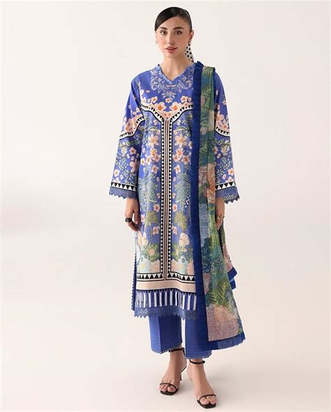 Rosette By Roheenaz Printed Embroidered Lawn Suits Breeze Of Dawn 6a