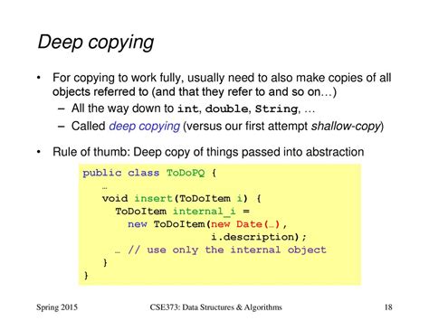 CSE Data Structures Algorithms Lecture Software Design Interlude Preserving
