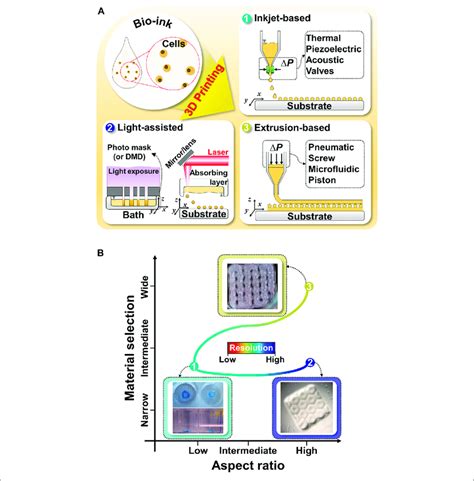 schematic illustration and comparison of commonly utilized 3d