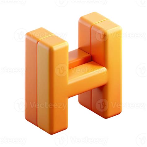 Spectacular Exemplary Symmetrical H Made Of Rectangles Flat Color Crisp Edges Scalable Design