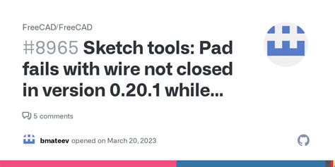 Sketch Tools Pad Fails With Wire Not Closed In Version While Pad On The Same File In