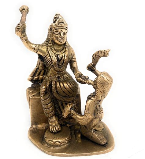 Buy South Indian Arts Brass Bagalamukhi Baglamukhi Mata Brass Idol