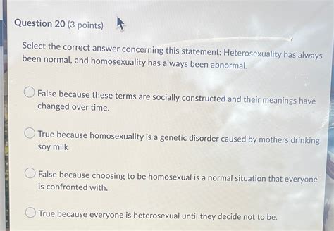 solved question 20 3 ﻿points select the correct answer