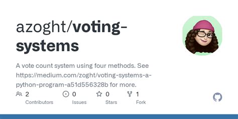 Github Azoghtvoting Systems A Vote Count System Using Four Methods