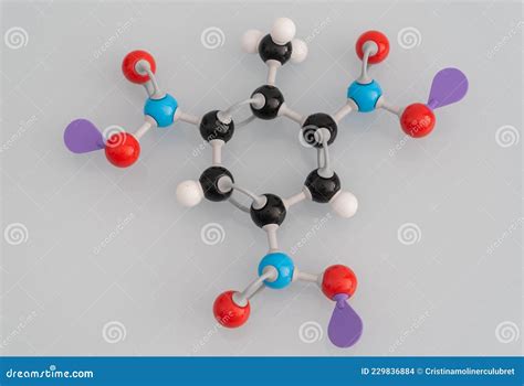 Nitrate Molecular Structure 3d Model Polyatomic Ion Structural Chemical Formula View From A