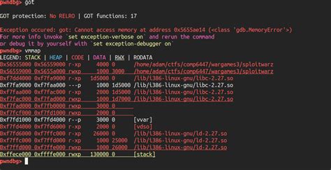 got command returns wrong addresses · issue 517 · pwndbg pwndbg · github
