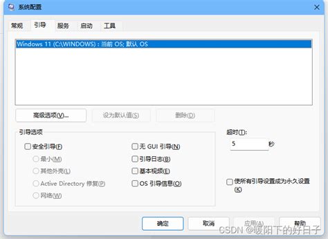 win11 引导项管理 win11删除引导启动项 csdn博客