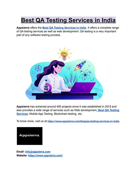 Best Qa Testing Services In India By Appsierra 22 Issuu