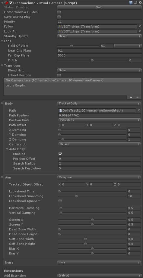 Activate Virtual Camera Keeping The Same Rotation Unity Engine Unity Discussions