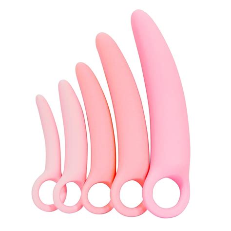 Deepcrush 5 Pack Silicone Pelvic Floor Muscle Dilator Trainer Set With