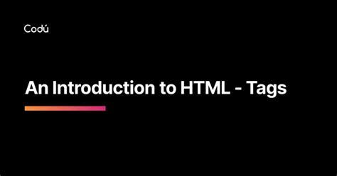Niall Maher On Linkedin An Introduction To Html Tags By Niall