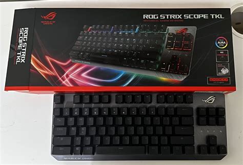 Rog Strix Scope Tkl With Cherry Mx Brown Switches Computers And Tech Parts And Accessories