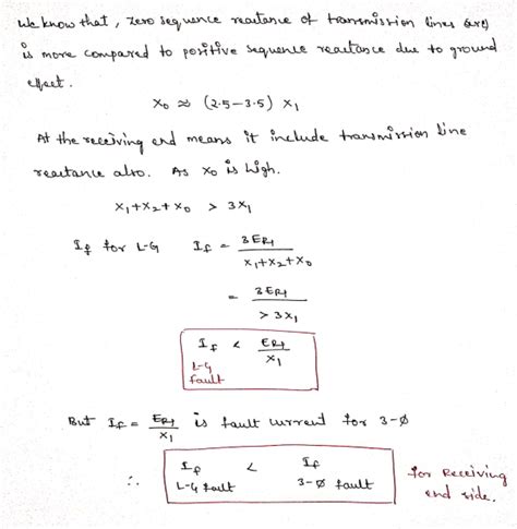 Question 3 A The Positive Negative And Zero Sequence Reactances